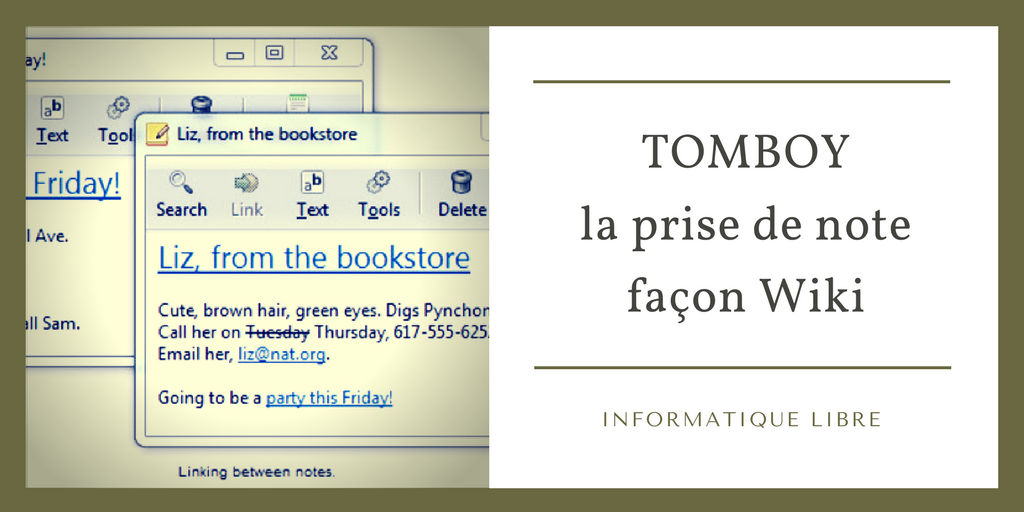 Tomboy : la prise de note libre façon Wiki - wCommerce
